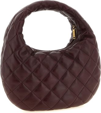 Saint Laurent Icarino Lambskin Leather Top Handle Bag - Burgundy