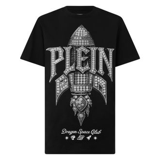 Philipp Plein Homme, Tops, Noir, Taille: 2XL T-Chemises
