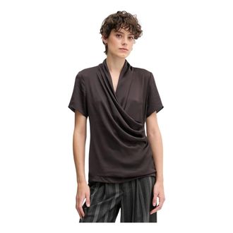 Joseph Ribkoff Top drap&eacute; - Femme - Blouses et Chemises - Brun - Taille: 36 FR