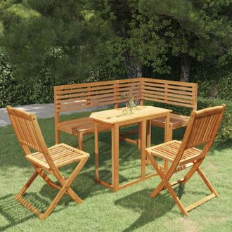 vidaXL 4-tlg. Bistro-Set Massivholz Akazie - Vidaxl