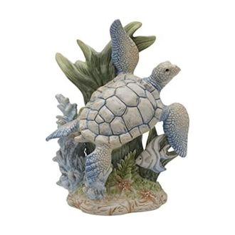 Fitz and Floyd Coastal Home Meeresschildkr&ouml;te Keramikfigur 26 cm