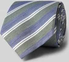 Joop Krawatte aus Seide-Leinen-Mix im Allover-Look (8 cm)