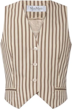 Max Mara Femme, Vestes, Brun, Taille: 38 FR Fauno Vest