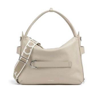 Coccinelle Femme, Sacs, Beige, Taille: ONE Size Ribbon Leather Tote