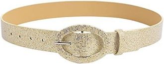 Generic Ceinture &eacute;Lastique Femme - Ceinture &Eacute;l&eacute;gante pour Femmes en Cuir PU Brillant avec Boucle D&eacute;corative Sunword pour Tenue