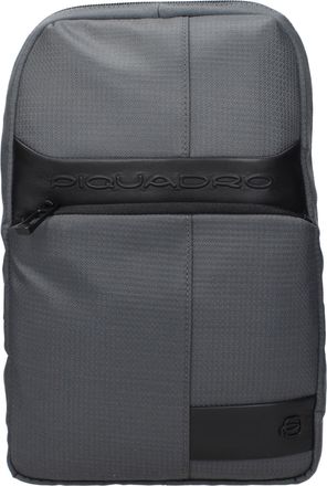 Piquadro Hommes Sacs &agrave; bandouli&egrave;re Tissu Gris/Noir