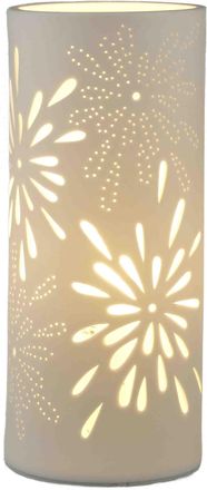 Kerzenfarm Hahn Michael Hahn e.K. Dekorative Tischlampe aus edlem Porzellan mit elektrischer Beleuchtung Modell 30315 small (Leuchtmittel Nicht enthalten)