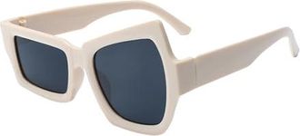 Generico Birtern Lunettes de soleil pour homme - Lunettes &eacute;l&eacute;gantes de forme irr&eacute;guli&egrave;re, protection UV tendance pour homme et femme pour la conduite, la rando
