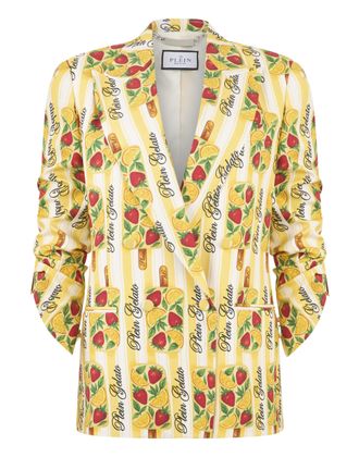Philipp Plein Double-Breasted Duke Blazer Plein Gelato