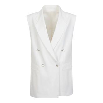 Tagliatore Bernice Vest - - Jackets - Damen - Wei&szlig; - M