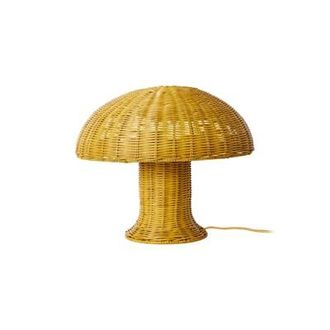 HK Living Lampe de table Rattan - Jaune - Rotin
