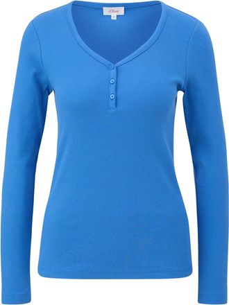 s.Oliver Rippshirt mit Knopfleiste