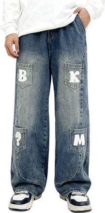 Generic Jean Homme Jeans Homme Jean Homme Regular Confortable Classique Workwear Cargo Type Carpenter - Multiples Poches, Coupe Droite Classique Durable avec 