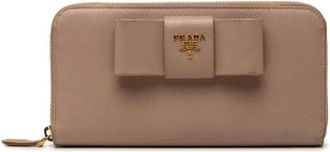 Prada Portefeuille Long Pre-owned - Femme - Pre-owned - Brun - Taille: ONE Size
