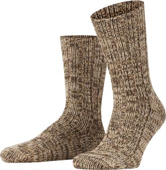 Falke Herren Socken Brooklyn M So Baumwolle einfarbig 1 Paar, Beige Fungi 4084, 39-42