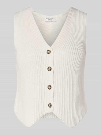 Marc O'Polo Denim Shaped Fit Weste aus reiner Baumwolle