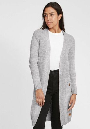 Oxmo Strickjacke OXPhiletta Strickjacke lang geschnitten