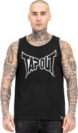 Tapout Herren Singlet Normale Passform Tipton Singlet Black/White XL