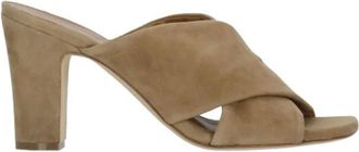 Julie Dee Femme, Chaussures, Brun, Taille: 37 EU Sandale en daim &agrave; brides crois&eacute;es