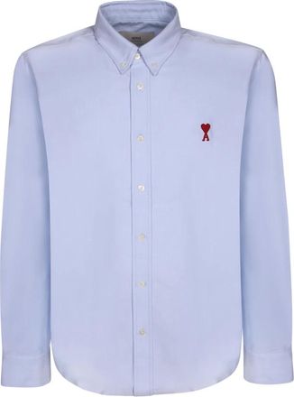 Ami Homme, Chemises, Bleu, Taille: L Chemise boutonn&eacute;e De Coeur