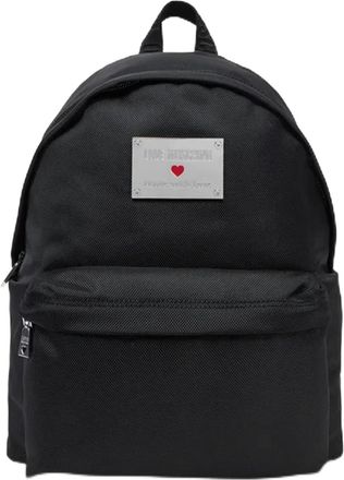 Love Moschino JC4201PP1MLN100A, Damenrucksack Rucksäcke, Schwarz, Medium