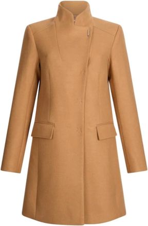 Liu Jo Femme, Manteaux, Beige, Taille: 38 FR Manteau en drap de laine double face