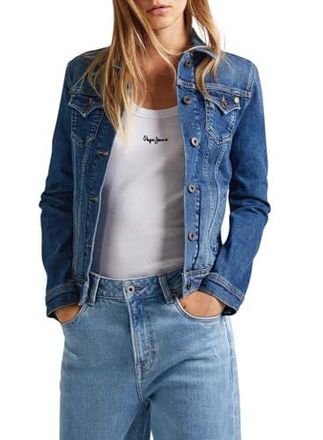 Pepe Jeans London &Eacute;pargne Veste, Bleu (Denim-HT7), S Femme