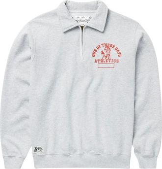 One Of These Days ONE OF These Days, Homme, Sweatshirts et sweats &agrave; capuche, Gris, Taille: S Logo Zip-Up SweaT-shirt