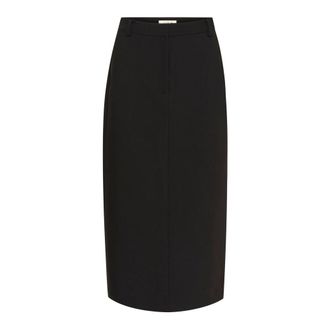 Soaked In Luxury Schwarzer Langer Bleistiftrock - - Skirts - Damen - Schwarzk - L