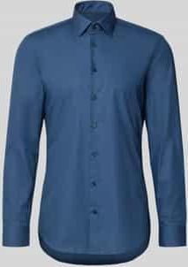 Jake*s Super Slim Fit Business-Hemd mit Kentkragen