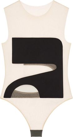 Courr&egrave;ges Cut-out Illusion Bodysuit
