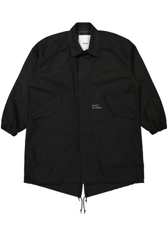 Wtaps manteau &agrave; imprim&eacute; croix - Noir