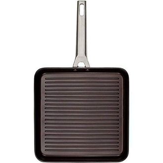 Ibili Grillpfanne Titan, 28 cm, Aluminiumdruckguss, Anti-Haft, geeignet f&uuml;r Induktion