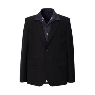 sacai Herren, Jacken, Schwarzk, XLGr&ouml;&szlig;e