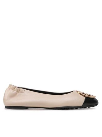 Tory Burch Tory Burch Ballerinas Claire Cap Toe 148336 Beige