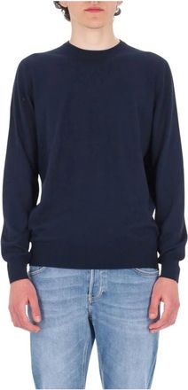 Barba Homme, Pulls, Bleu, Taille: XL Tricot ras du cou