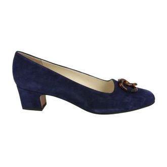 Ferragamo Escarpins Germaine &Eacute;dition Limit&eacute;e Suede Archive 1968 - Femme - Chaussures - Bleu - Taille: 36 EU
