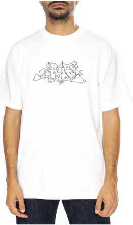 HUF Huf, Homme, Tops, Blanc, Taille: 2XL Maglietta Girocollo
