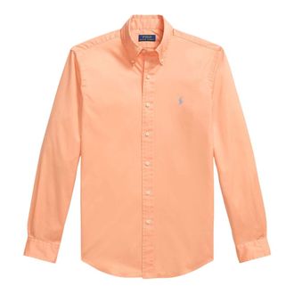 Ralph Lauren Homme, Chemises, Orange, Taille: L Long Sleeve Logo Shirt