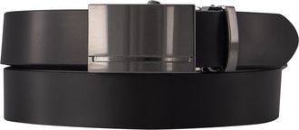 Lindenmann Herren Gürtel schwarz Glattleder