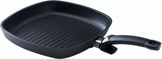 FISSLER Special Grill / Grill-Pfanne (28 x 28 cm) beschichtete Bratpfanne, Aluminium-Steakpfanne, antihaftversiegelt - alle Herdarten au&szlig;er Induktion