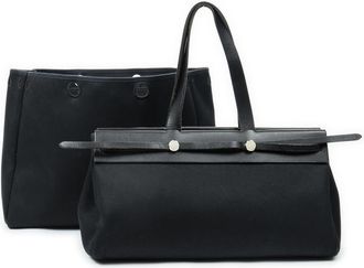 Herm&egrave;s Crossbody Bags - Herbag Cabas MM - Gr. unisize - in Schwarz - f&uuml;r Damen