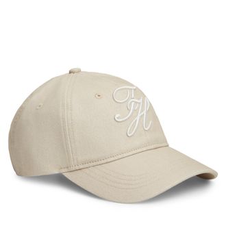 Tommy Hilfiger Cap Tommy Hilfiger Logo Embroidery Baseball Cap AW0AW18338 Beige