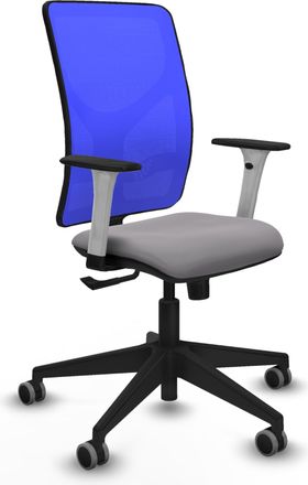 Piqueras y Crespo Neigbarer Schreibtischstuhl mit wei&szlig;en und schwarzen Armlehnen, h&ouml;henverstellbare Lendenwirbelst&uuml;tze, ausgestattet mit 3 Positionen und Schneidschaum,