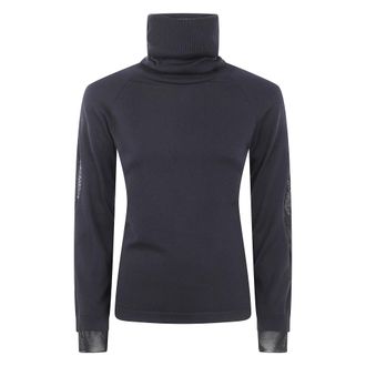 Yohji Yamamoto Femme, Tops, Noir, Taille: 40 FR Haut Tricoté