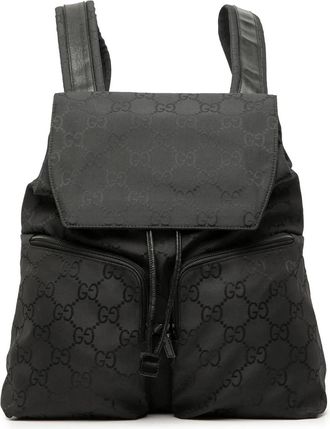 Gucci Rucks&auml;cke - GG Nylon Backpack - Gr. unisize - in Schwarz - f&uuml;r Damen
