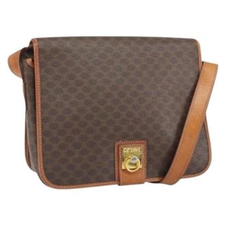 Celine Sac bandouli&egrave;re vintage Pre-owned - Femme - Pre-owned - Brun - Taille: ONE Size