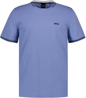 HUGO BOSS Herren T-Shirt blau Baumwolle