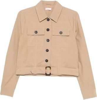 Liu Jo Femme, Vestes, Beige, Taille: 42 FR Veste &agrave; Poches Boutonn&eacute;es