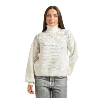 Fracomina Femme, Pulls, Blanc, Taille: 38 FR Maglia over punto rete